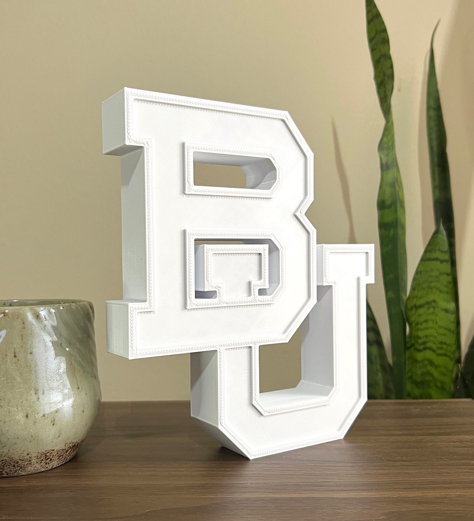 Baylor University BU Logo Block Letter Shelf Decor 3D - Etsy