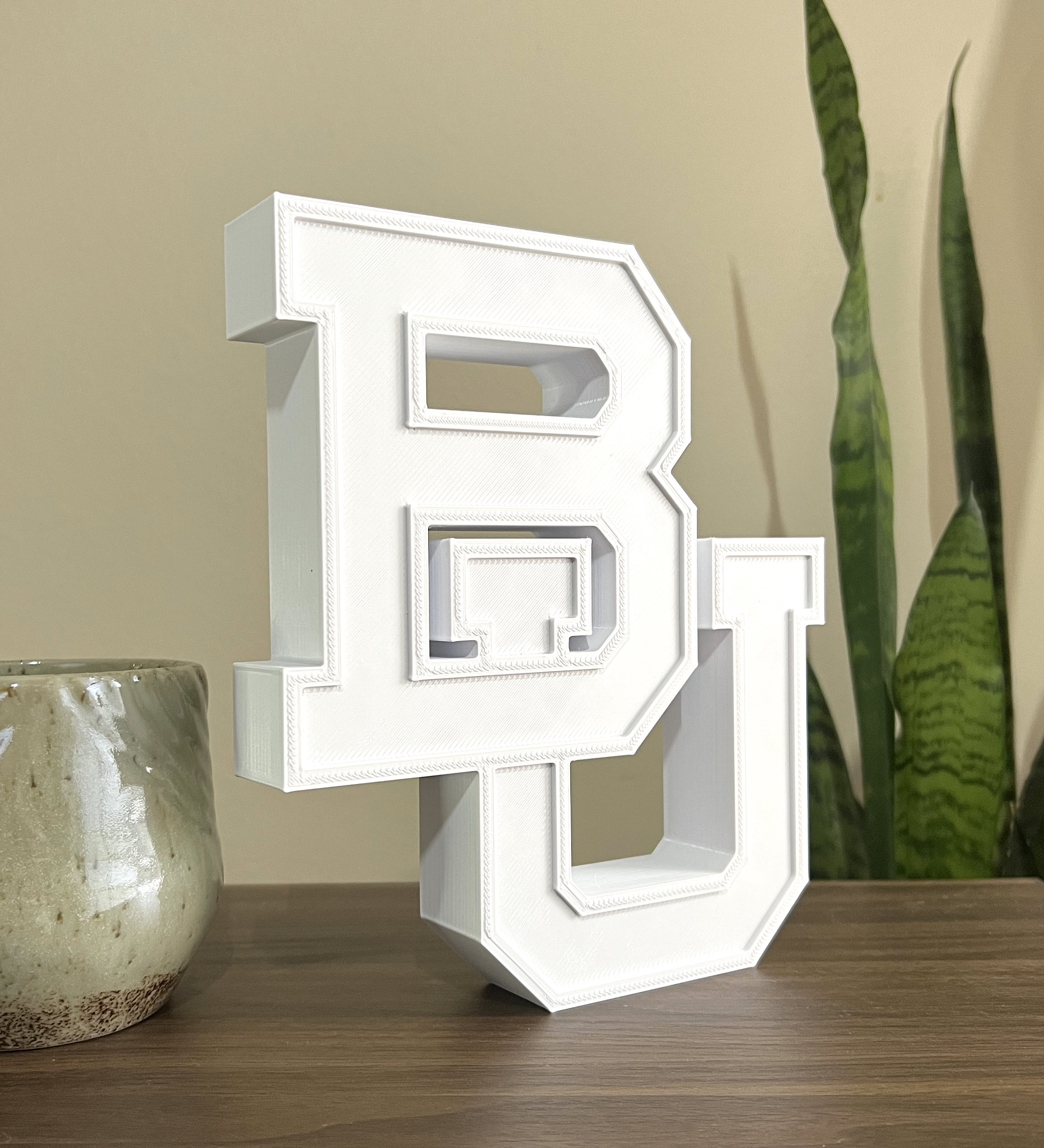 Baylor University BU Logo Block Letter Shelf Decor 3D - Etsy