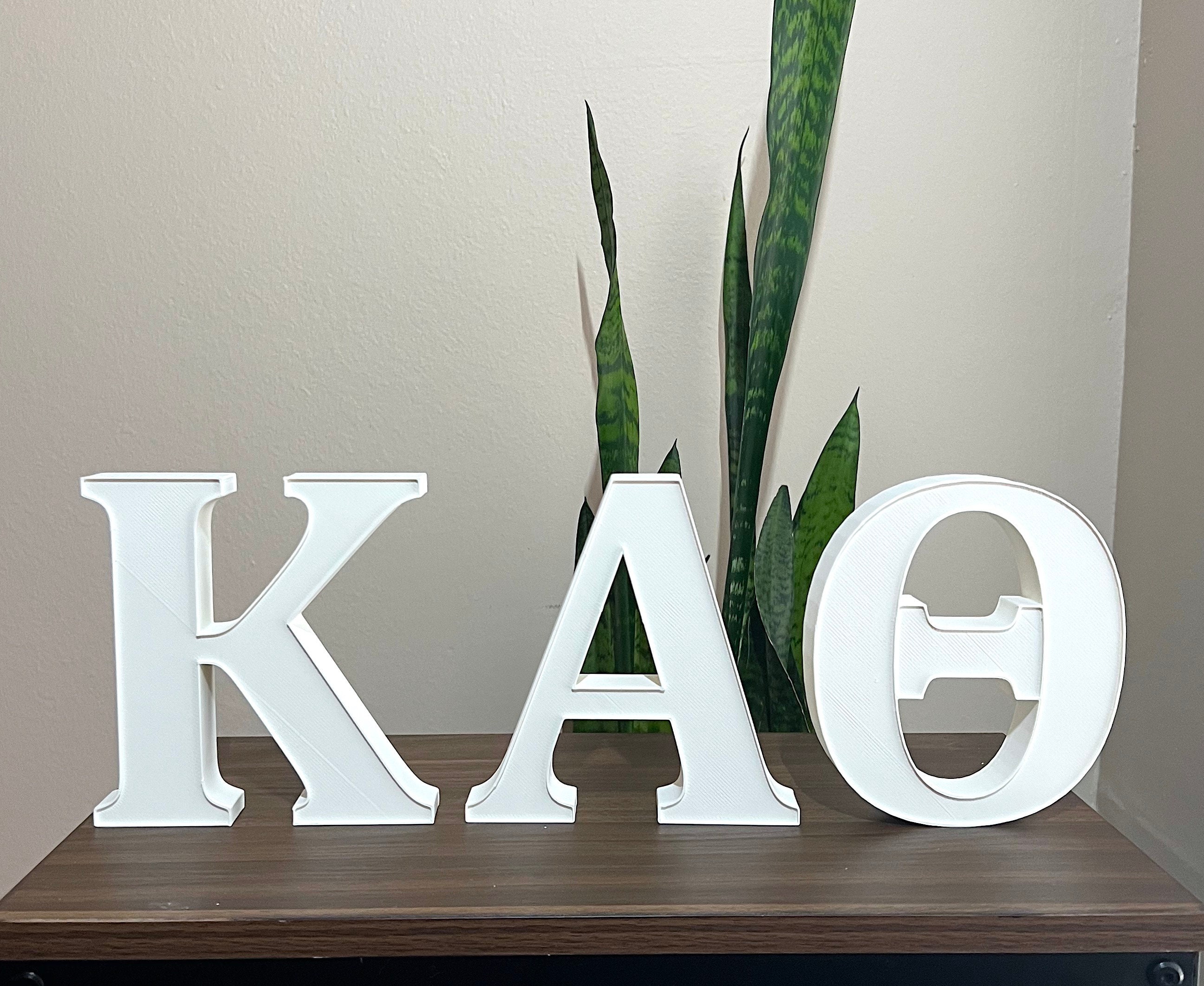 Sorority/fraternity Greek Block Shelf Letters 3D Printed - Etsy