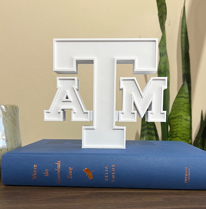Texas A&M Logo Block Letter Shelf Decor 3D Printed - Etsy
