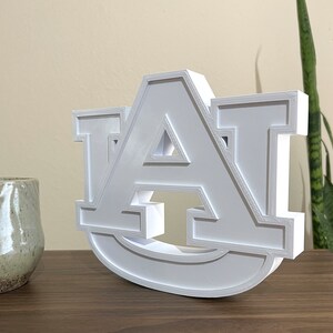 Auburn University Logo Block Letter Shelf Decor 3D Printed - Etsy