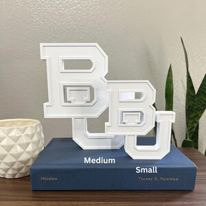 Baylor University BU Logo Block Letter Shelf Decor | 3D Printed - Etsy