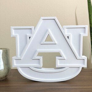 Auburn University Logo Block Letter Shelf Decor 3D Printed - Etsy