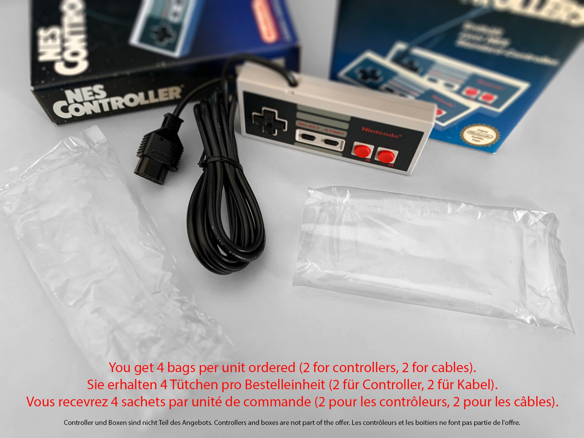 Replacement Nintendo NES Controller Bags - Same Sizes as Original ...