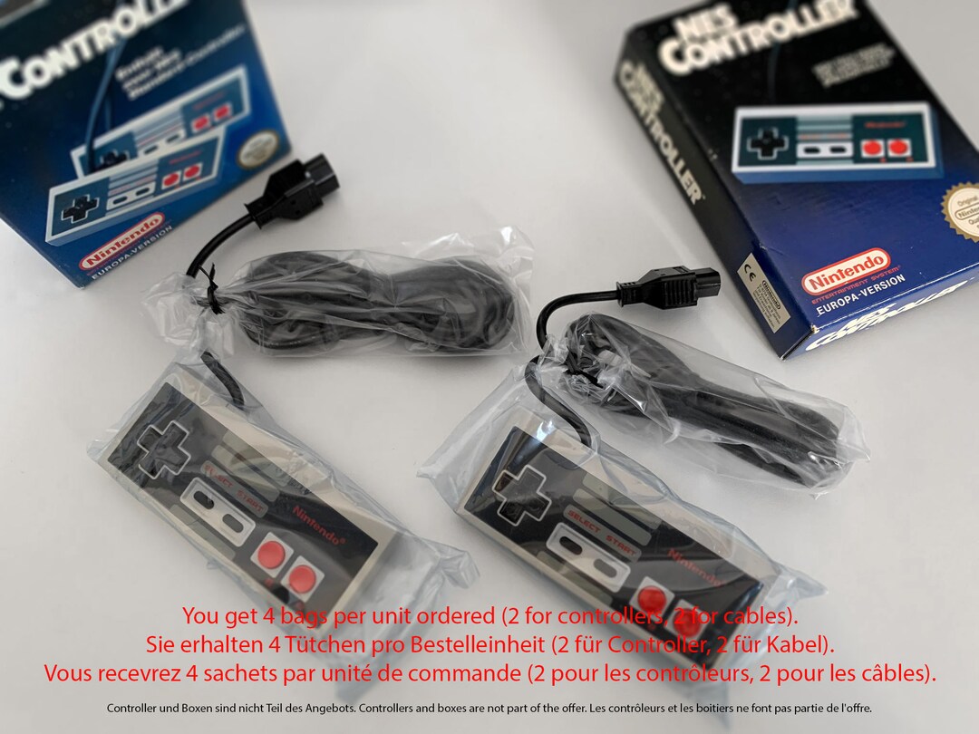 Replacement Nintendo NES Controller Bags - Same Sizes as Original ...