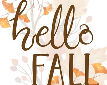 Happy Fall Poster - Etsy