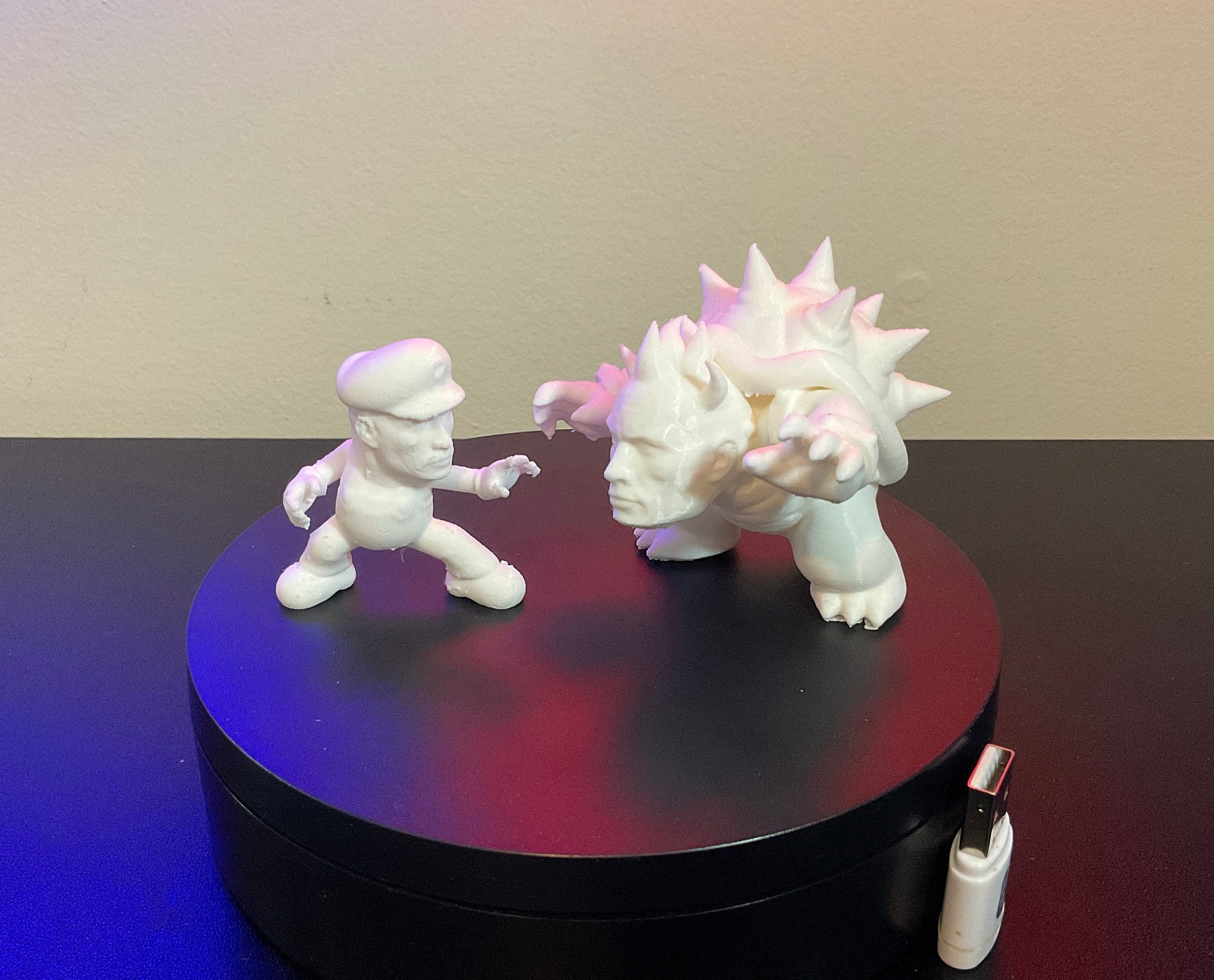 The Rock Bowser 3D Printed Figure Statue Mario Bros - Etsy Hong Kong