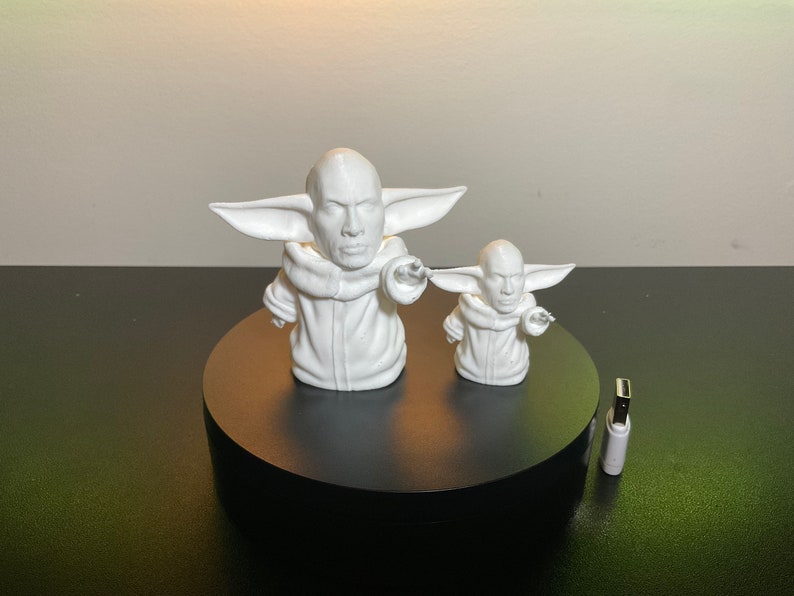 The Rock Grogu 3D Printed Statue, Mandalorian Prank Gift - Etsy