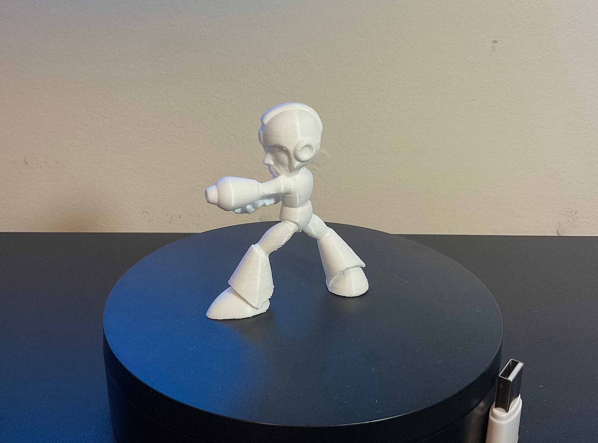 The Rock Megaman 3D Printed Figure Statue, Capcom Fan Gift, Dwayne ...