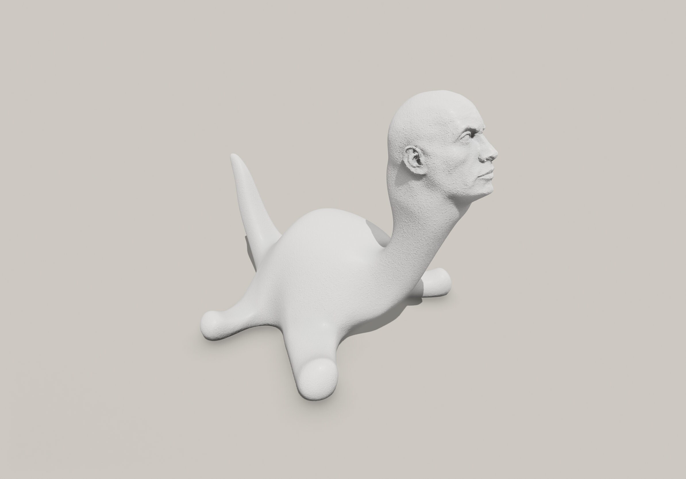 The Rock Dinosaur 3D Printed Figure Statue Prehistoric - Etsy