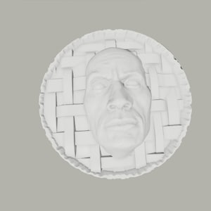 The Rock Pie 3D Printed Food Figure Statue, Cooking Gift, Dwayne ...