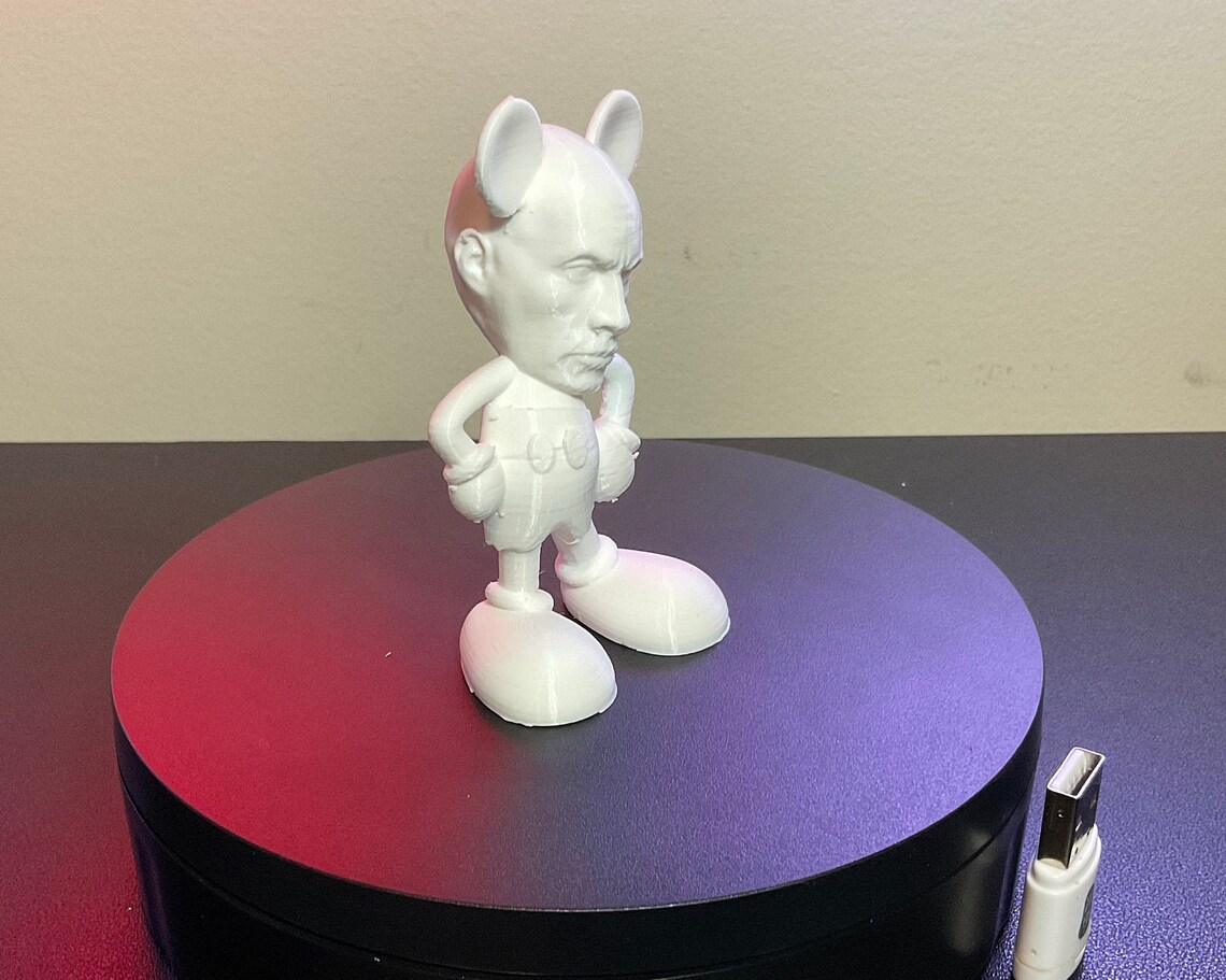 The Rock Mickey Mouse 3D Printed Figurine, Dwayne Johnson Gift - Etsy UK
