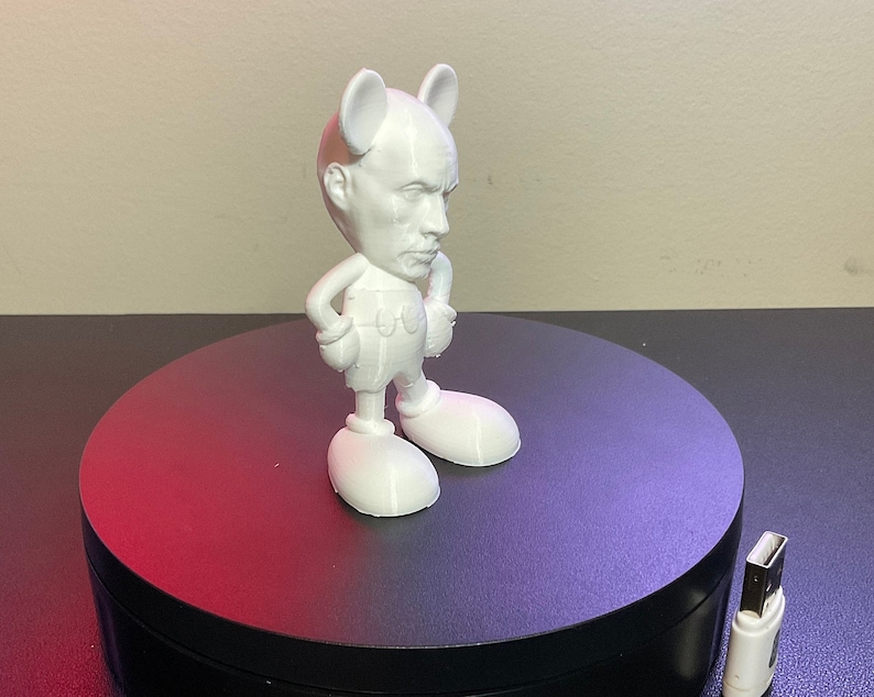 The Rock Mickey Mouse 3D Printed Figure Statue Disney Dwayne - Etsy