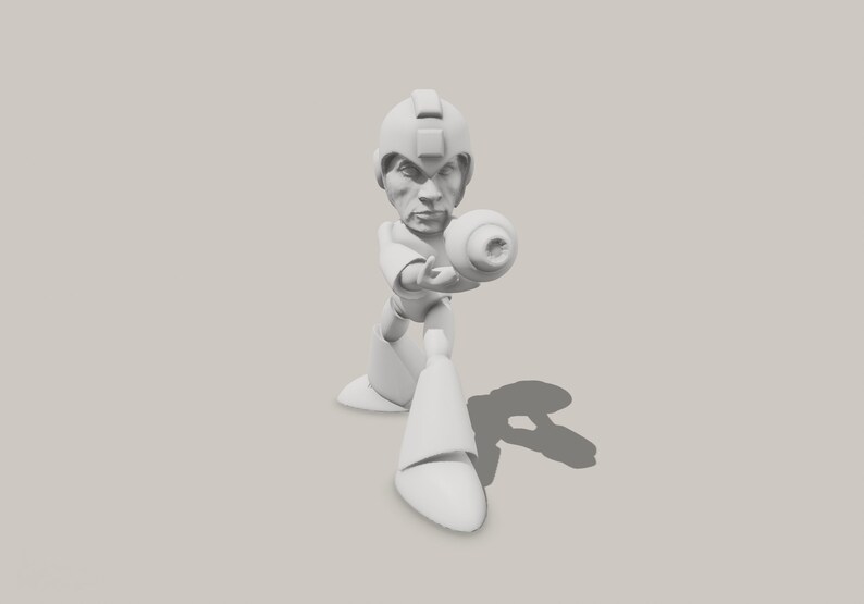 The Rock Megaman 3D Printed Figure Statue Capcom Fan Gift - Etsy