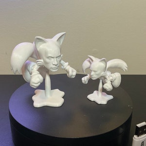 The Rock Tails 3D Printed Figure Statue, Sonic Sega Fan Gift, Dwayne ...