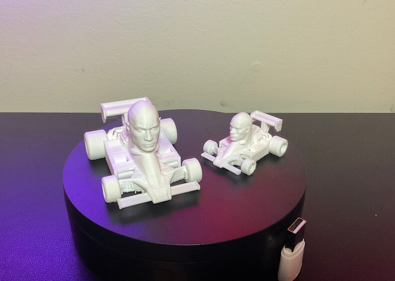 The Rock Formula 1 Car 3D Printed Figure Statue Racing Fast - Etsy