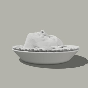 The Rock Pie 3D Printed Food Figure Statue, Cooking Gift, Dwayne ...