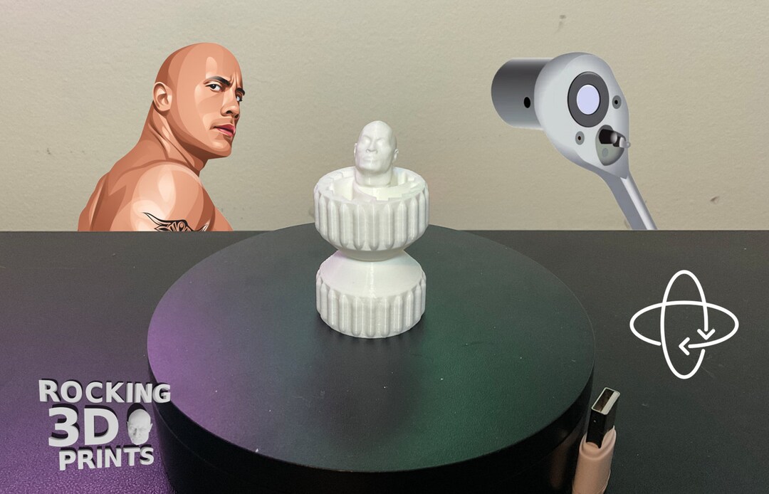 The Rock Ratchet Fidget Toy 3D Printed Stress Relief Dwayne - Etsy