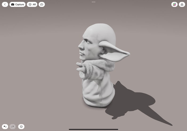 The Rock Grogu 3D Printed Statue, Mandalorian Prank Gift - Etsy