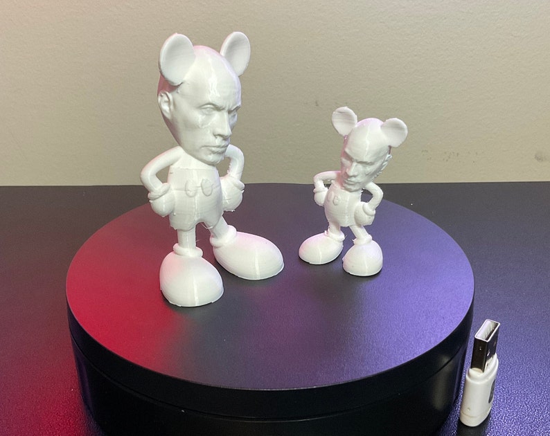 The Rock Mickey Mouse 3D Printed Figure Statue Disney Dwayne - Etsy