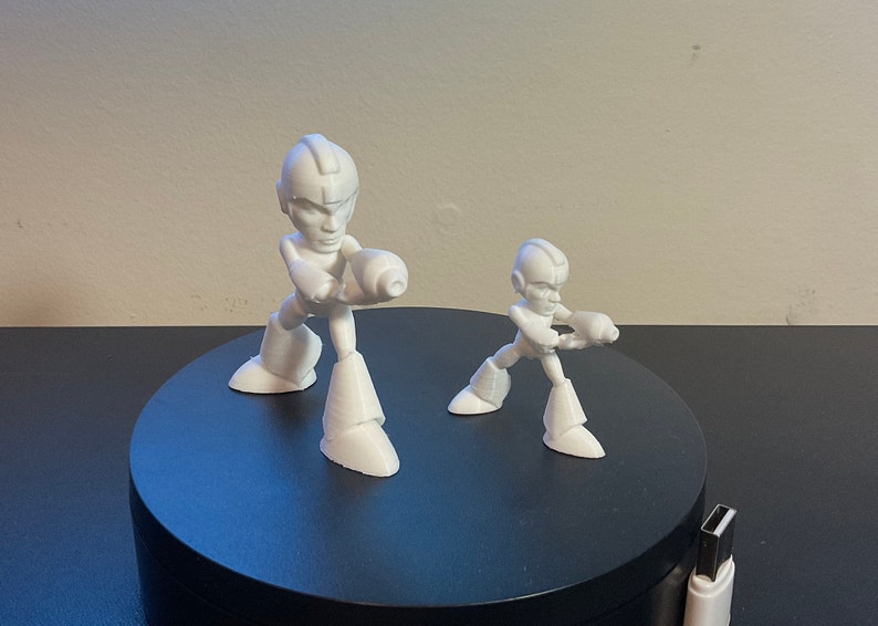The Rock Megaman 3D Printed Figure Statue, Capcom Fan Gift, Dwayne ...