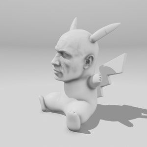 The Rock Pikachu 3D Printed Figure, Dwayne Johnson Pokemon Fusion - Etsy