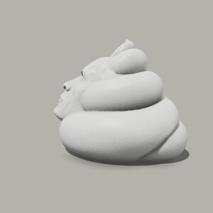 The Rock Poop Emoji 3D Printed Figure Statue Funny, Turd, Dwayne ...