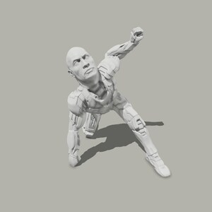 The Rock Iron Man 3D Printed Figure Statue Avengers Marvel Disney ...
