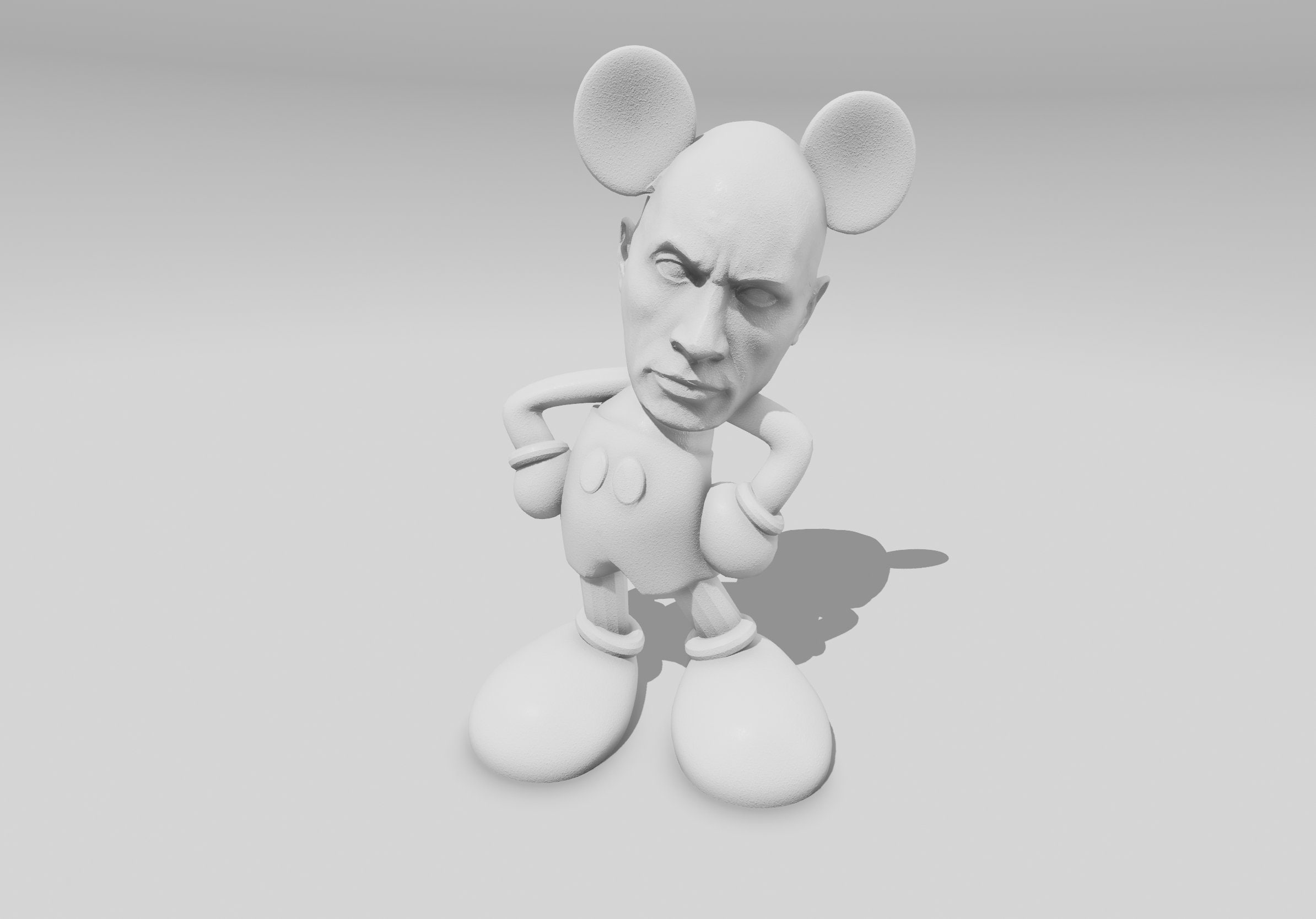 The Rock Mickey Mouse 3D Printed Figurine, Dwayne Johnson Gift - Etsy UK