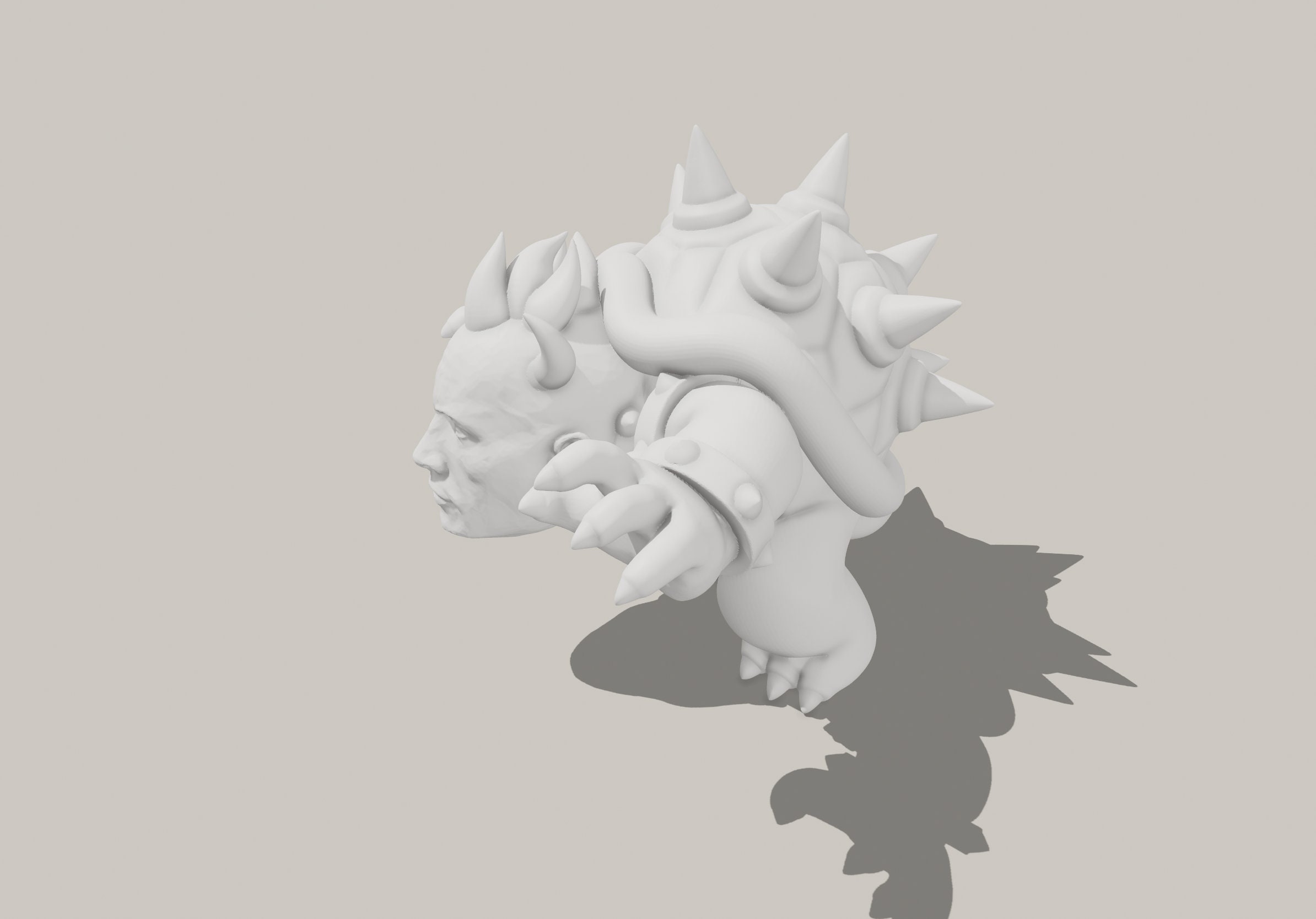 The Rock Bowser 3D Printed Figure Statue Mario Bros - Etsy Hong Kong