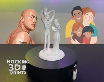 Dwayne the Rock Johnson Cursed Figurine 3D Printed - Etsy UK