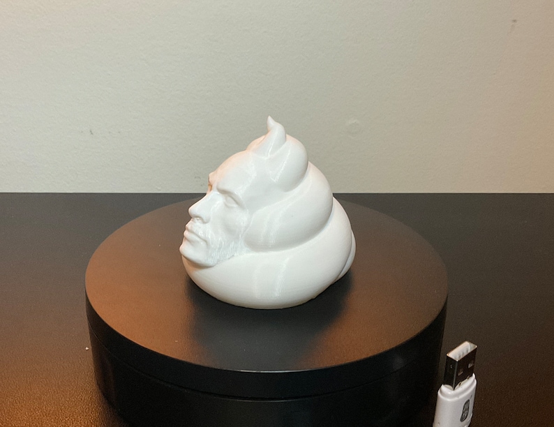 The Rock Poop Emoji 3D Printed Figure Statue Funny Turd - Etsy