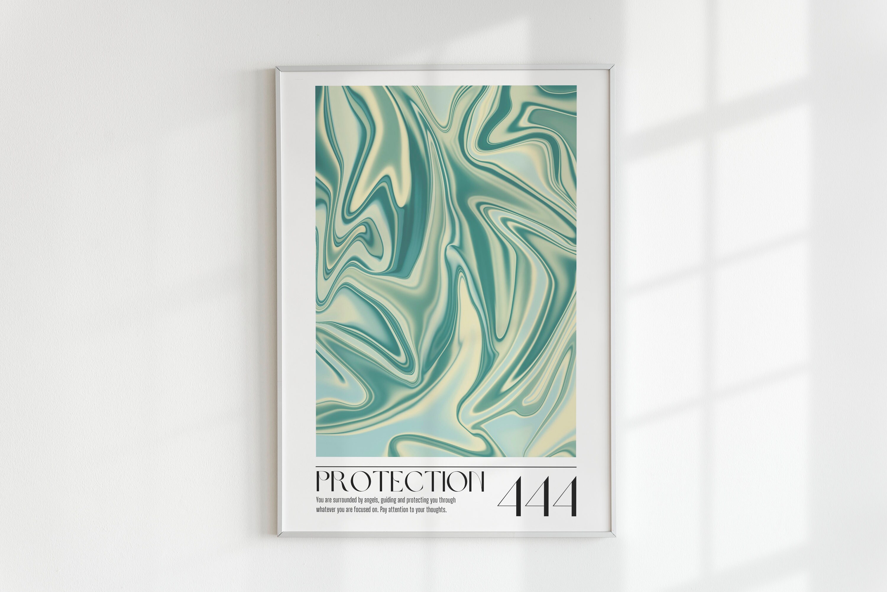 444 PROTECTION Angel Numbers Printable Wall Art DIGITAL DOWNLOAD ...