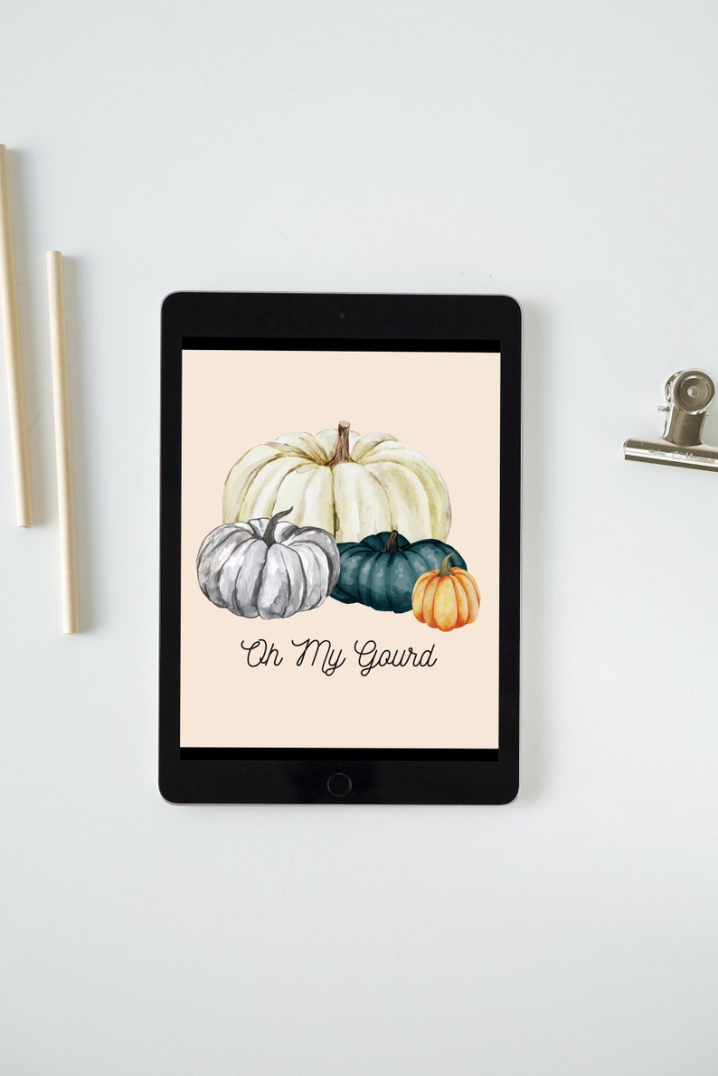 Oh My Gourd Printable PDF - Etsy