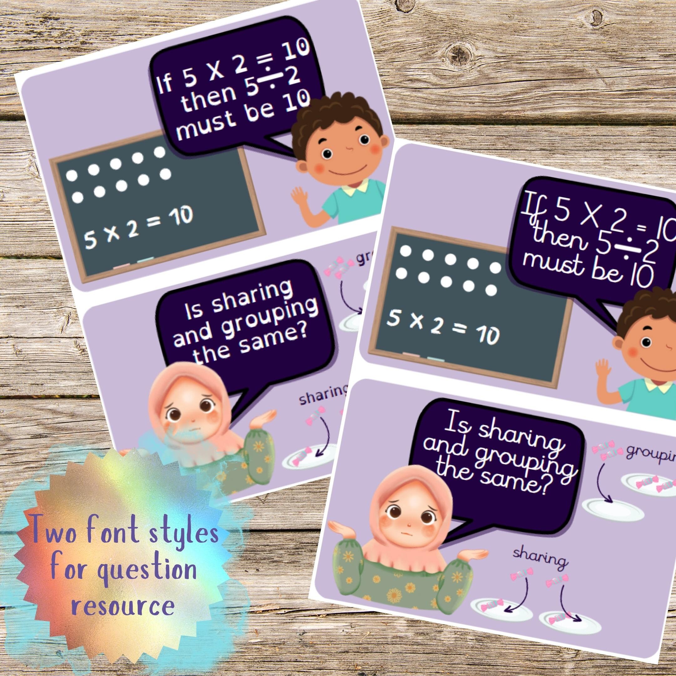 Multiplication and Division Vocabulary Display Pack - Etsy