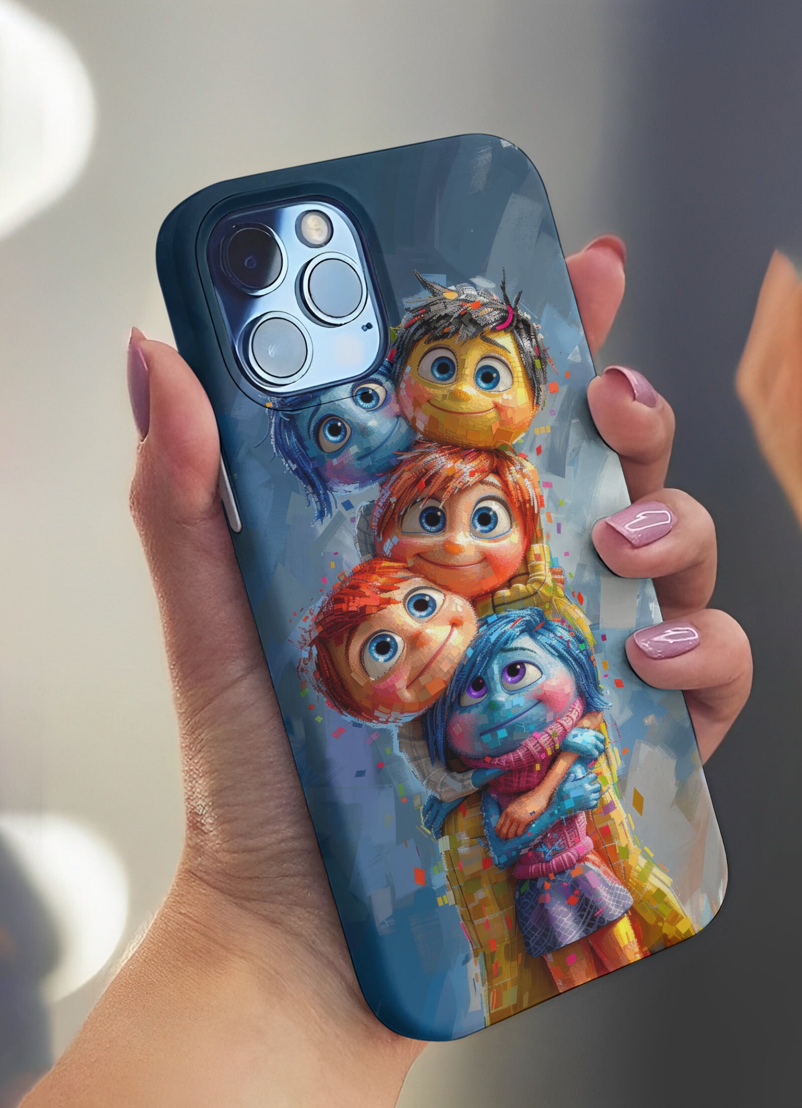 Inside Out 2: Five Emotions Group Hug,4 Different Styles, iPhone Case ...