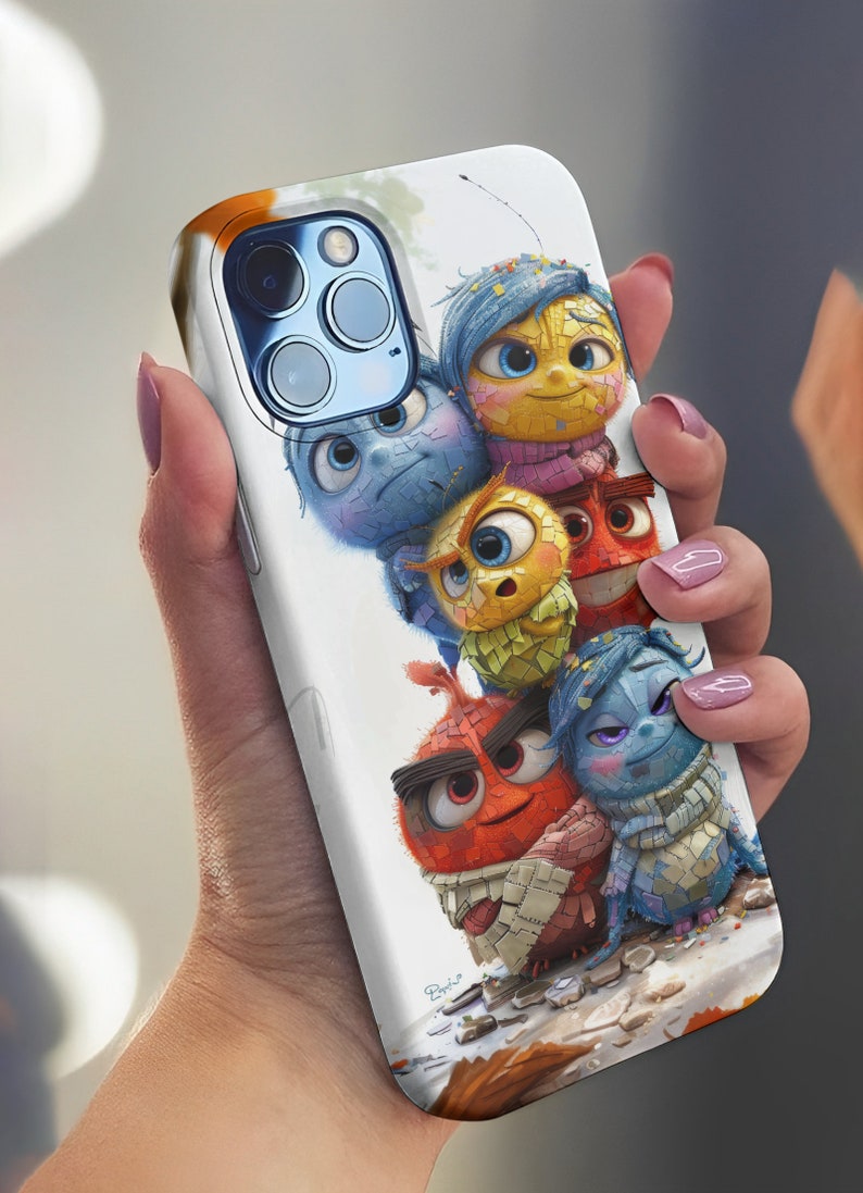 Inside Out 2: Five Emotions Group Hug,4 Different Styles, iPhone Case ...