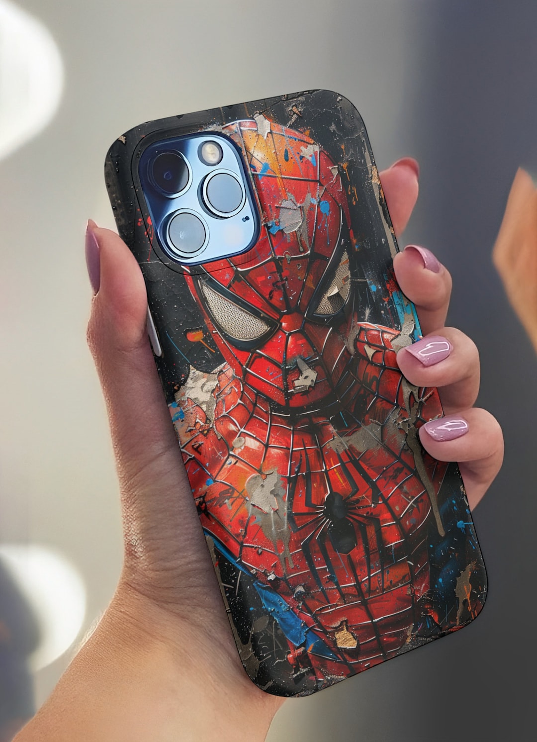 The Amazing Spider-man Street Art Phone Case - Stencil Graffiti, Hyper ...