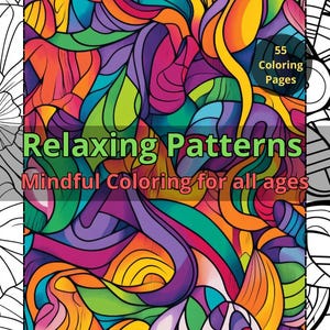 55 Relaxing Patterns Coloring Pages for All Ages Digital and Printable ...