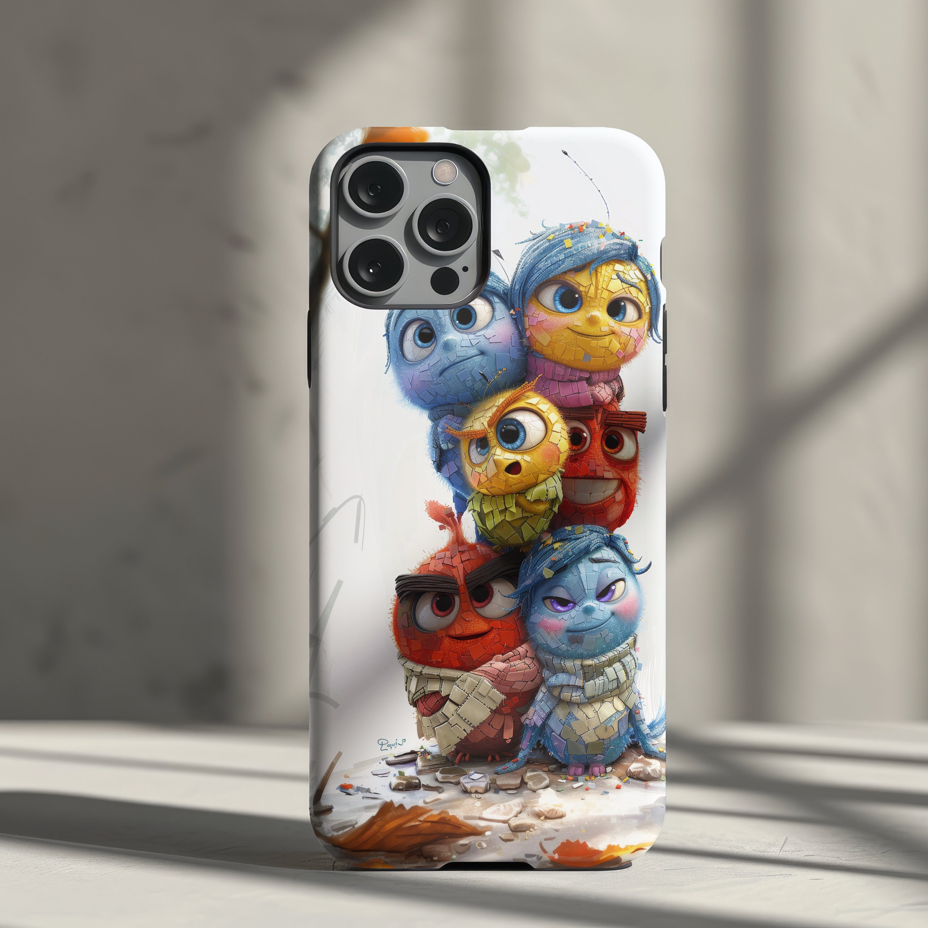 Inside Out 2: Five Emotions Group Hug,4 Different Styles, iPhone Case ...