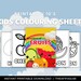 WONDERS of FRUITS Colouring Sheets for Kids Spelling Alphabet Worksheet ...