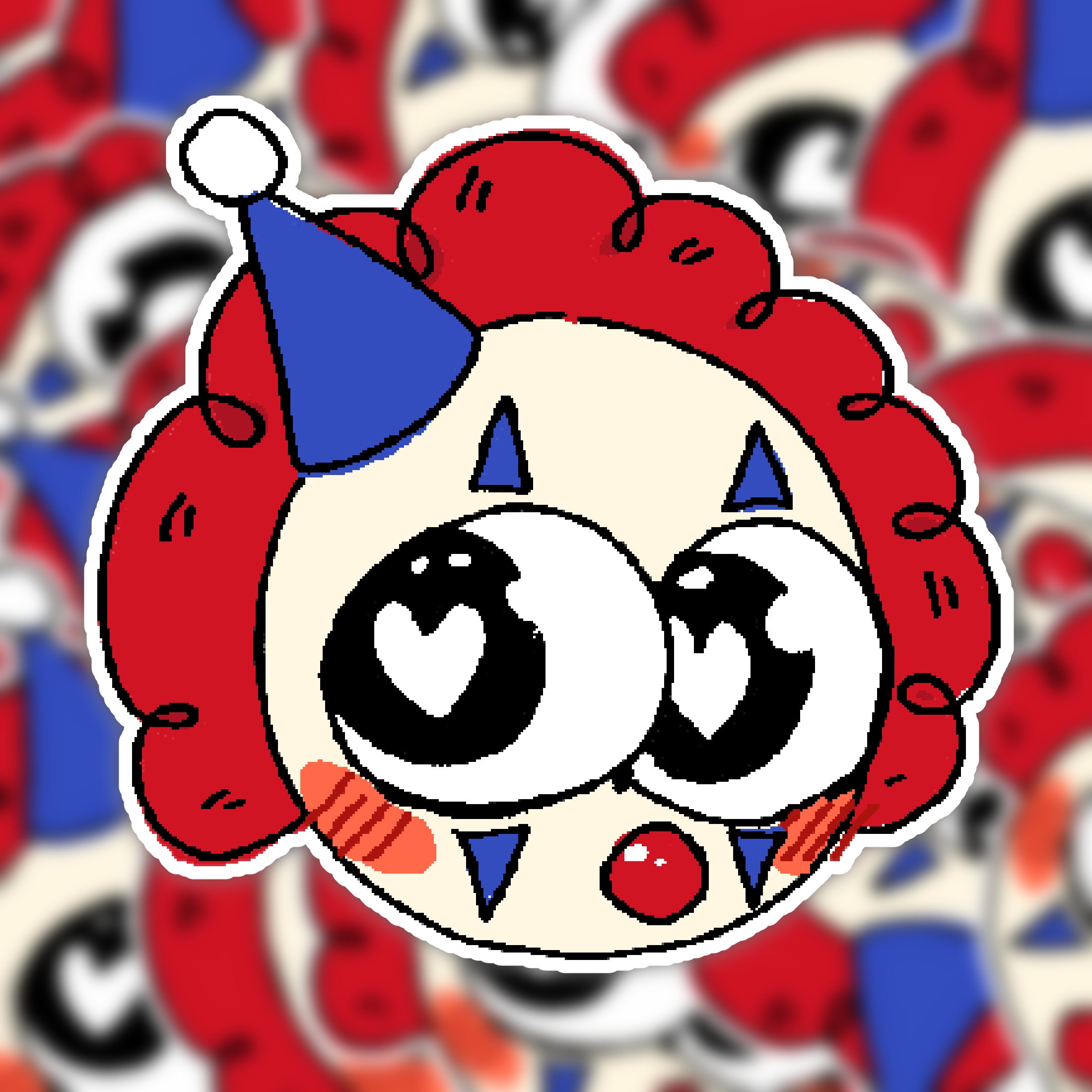 Cursed Emoji Clown Stickers - Etsy