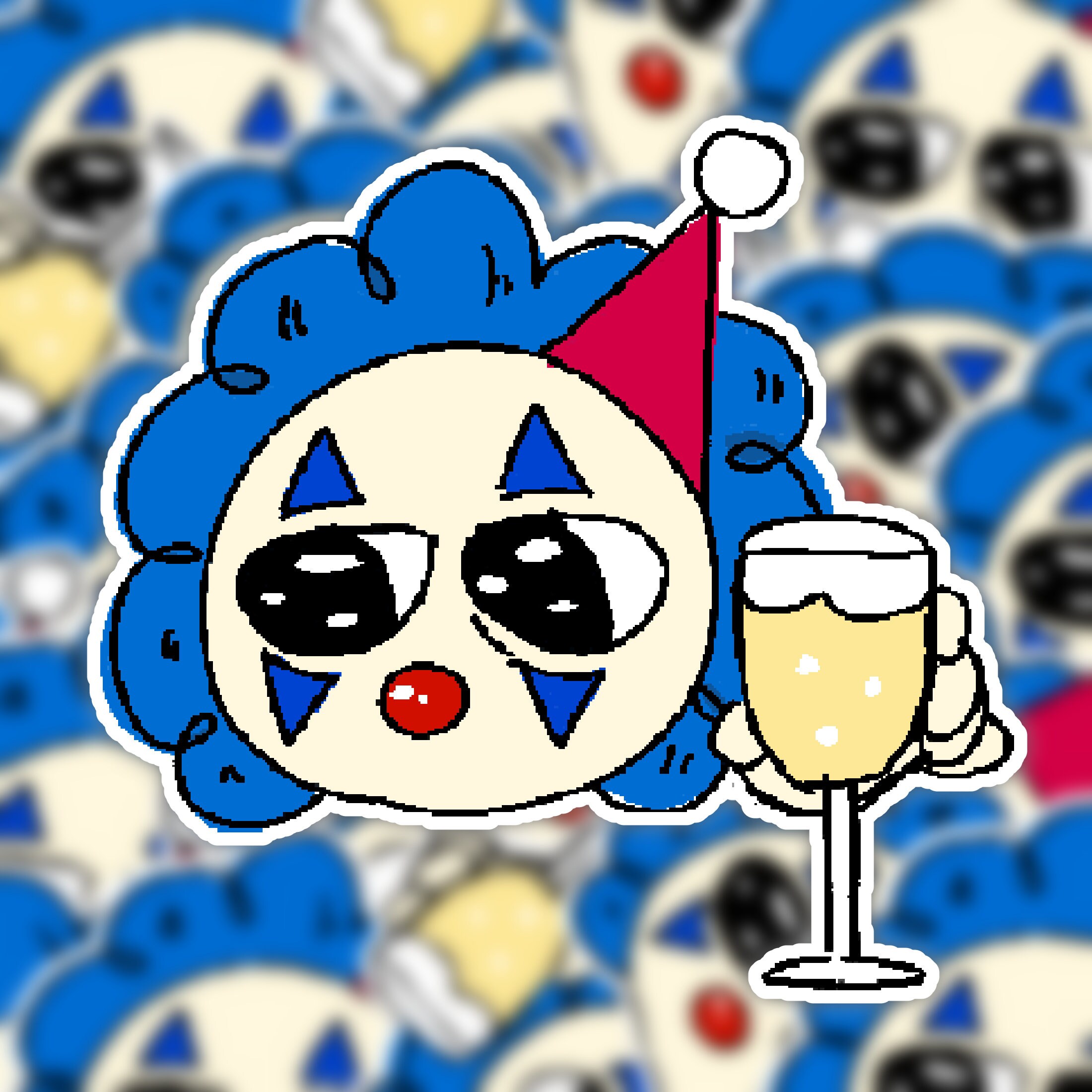 Cursed Emoji Clown Stickers - Etsy