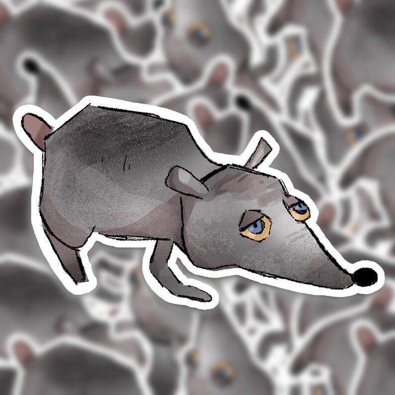 GIANT RAT JERMA985 Handmade Sticker - Etsy