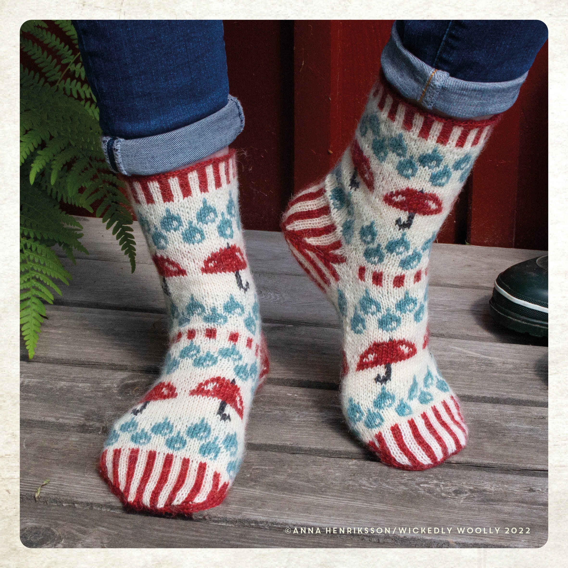 Cosy Rain Socks PDF Knitting Pattern - Etsy