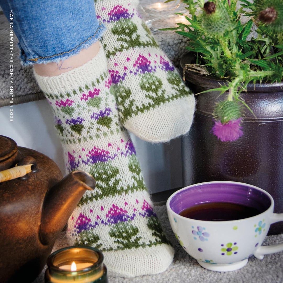 Celtic Thistle Socks PDF Knitting Pattern - Etsy