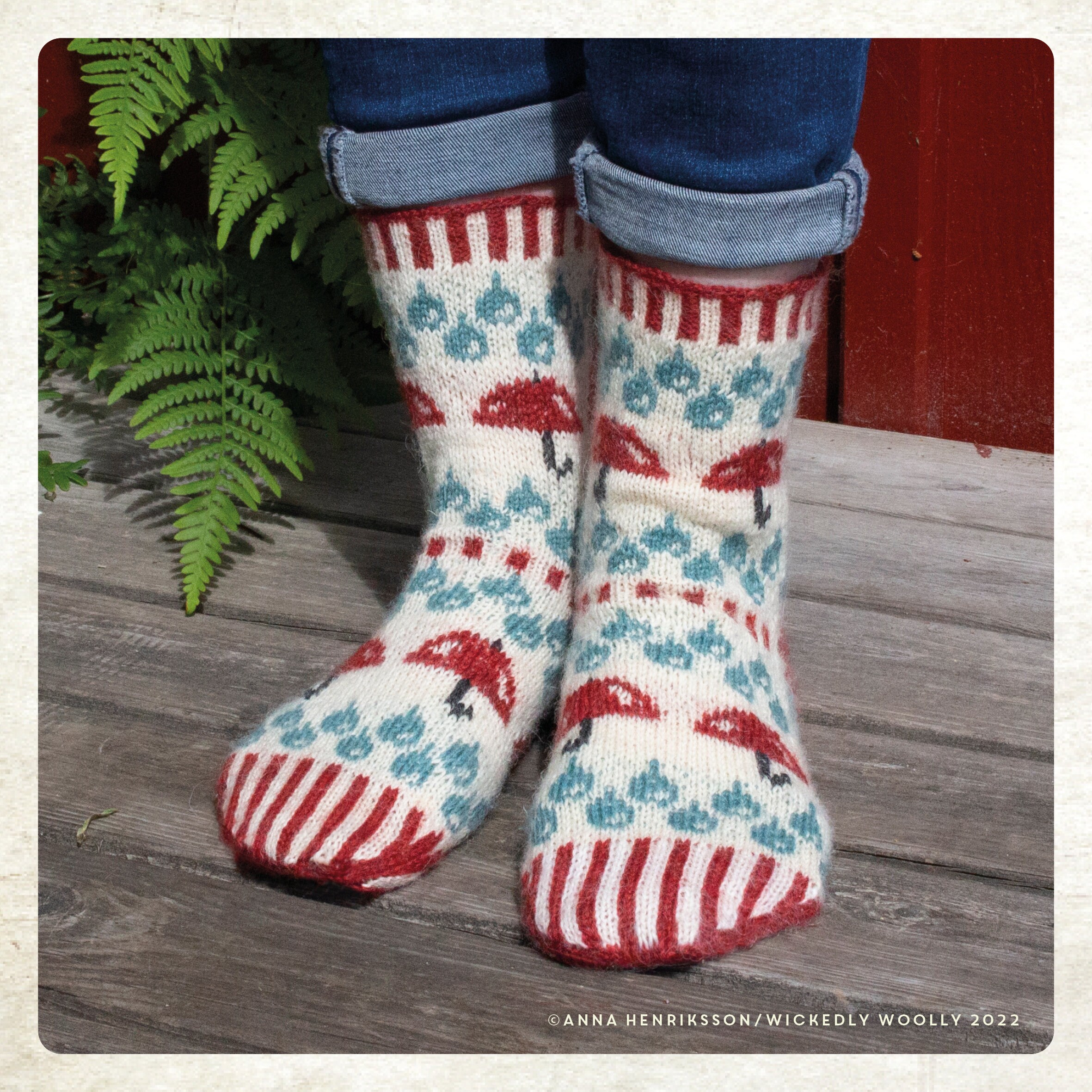 Cosy Rain Socks PDF Knitting Pattern - Etsy