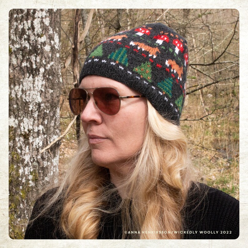 Fox in the Forest Hat PDF Knitting Pattern - Etsy
