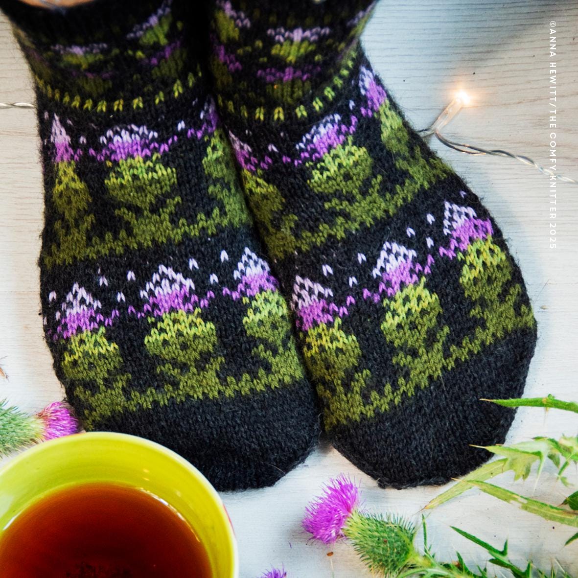 Celtic Thistle Socks PDF Knitting Pattern - Etsy