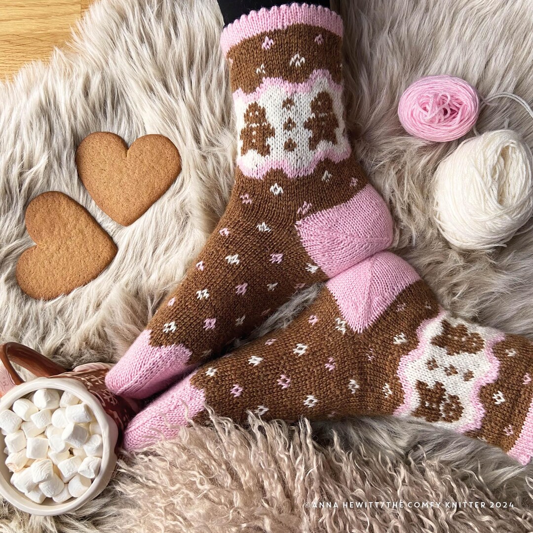 Gingerbread Socks PDF Knitting Pattern - Etsy